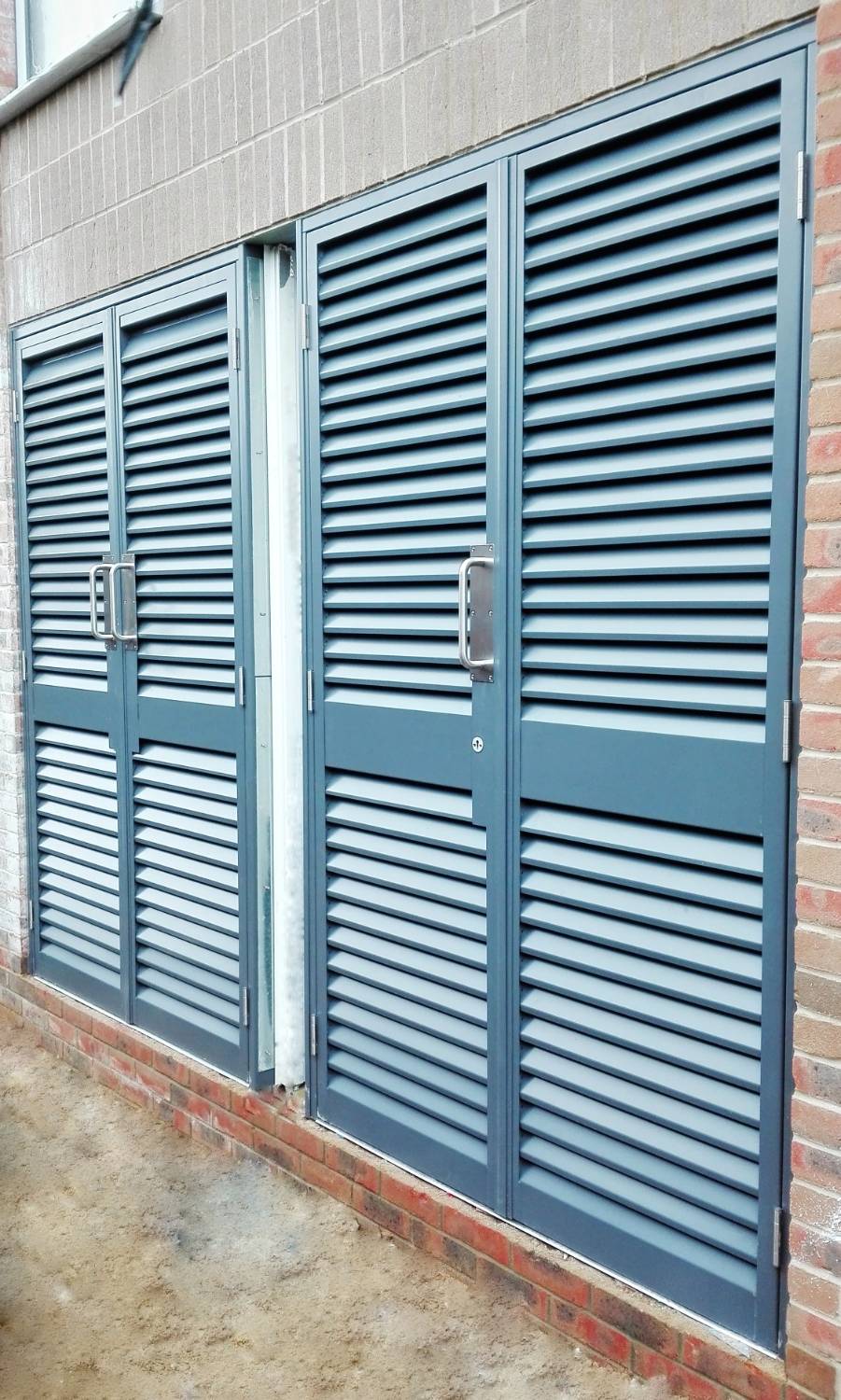 Steel Doors AD30 Armourdoor Louvred - Double | HAG Ltd. - The Door Specialists | NBS BIM Library