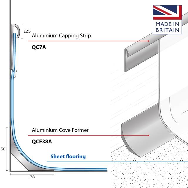 Aluminium Capping Strip - QC7A | Quantum Flooring Solutions, a trading ...