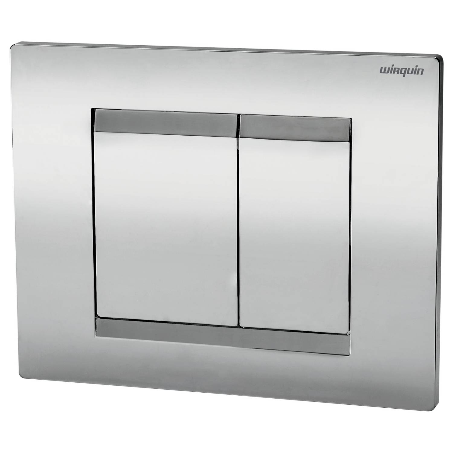 SHINY CHROME ESSENTIAL PUSH PLATE - WC Flush Plate | Wirquin Ltd | NBS ...