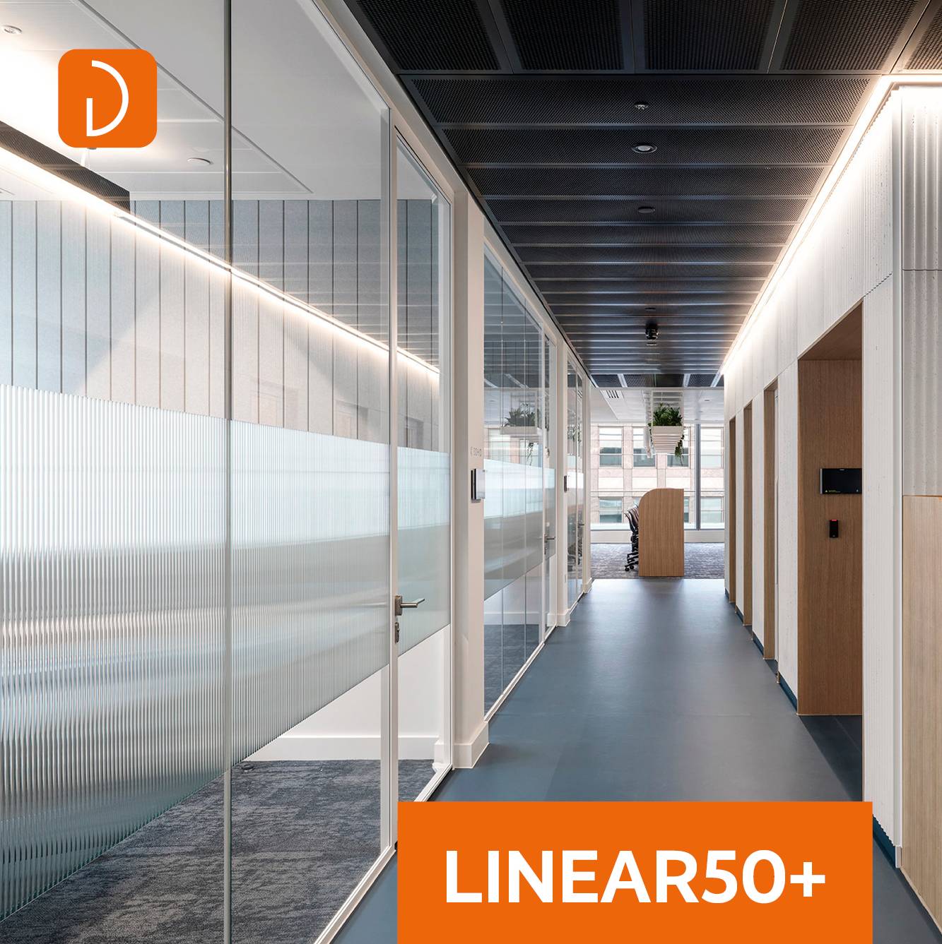Linear 50 PLUS Single Glazed Partition System | Radii | NBS BIM Library