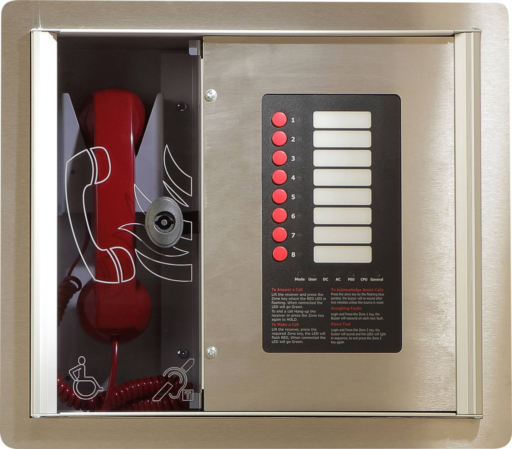 LexiComm EVCS Standalone 2 to 8 Line Master Station - Emergency Voice ...