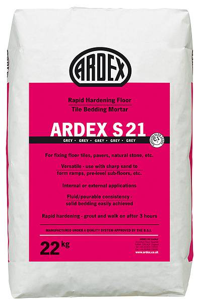 ARDEX S 21 Rapid Hardening Floor Tile Bedding Mortar | Ardex UK Ltd ...