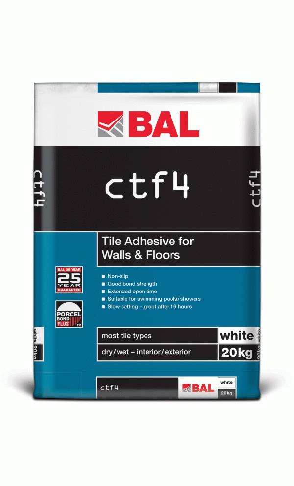 CTF4 - Tile adhesive | Building Adhesives Ltd | NBS BIM Library
