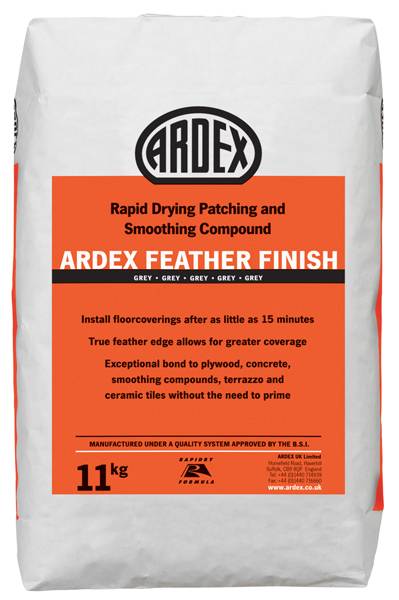 ARDEX FEATHER FINISH Floor Patching And Smoothing Compound | Ardex UK ...