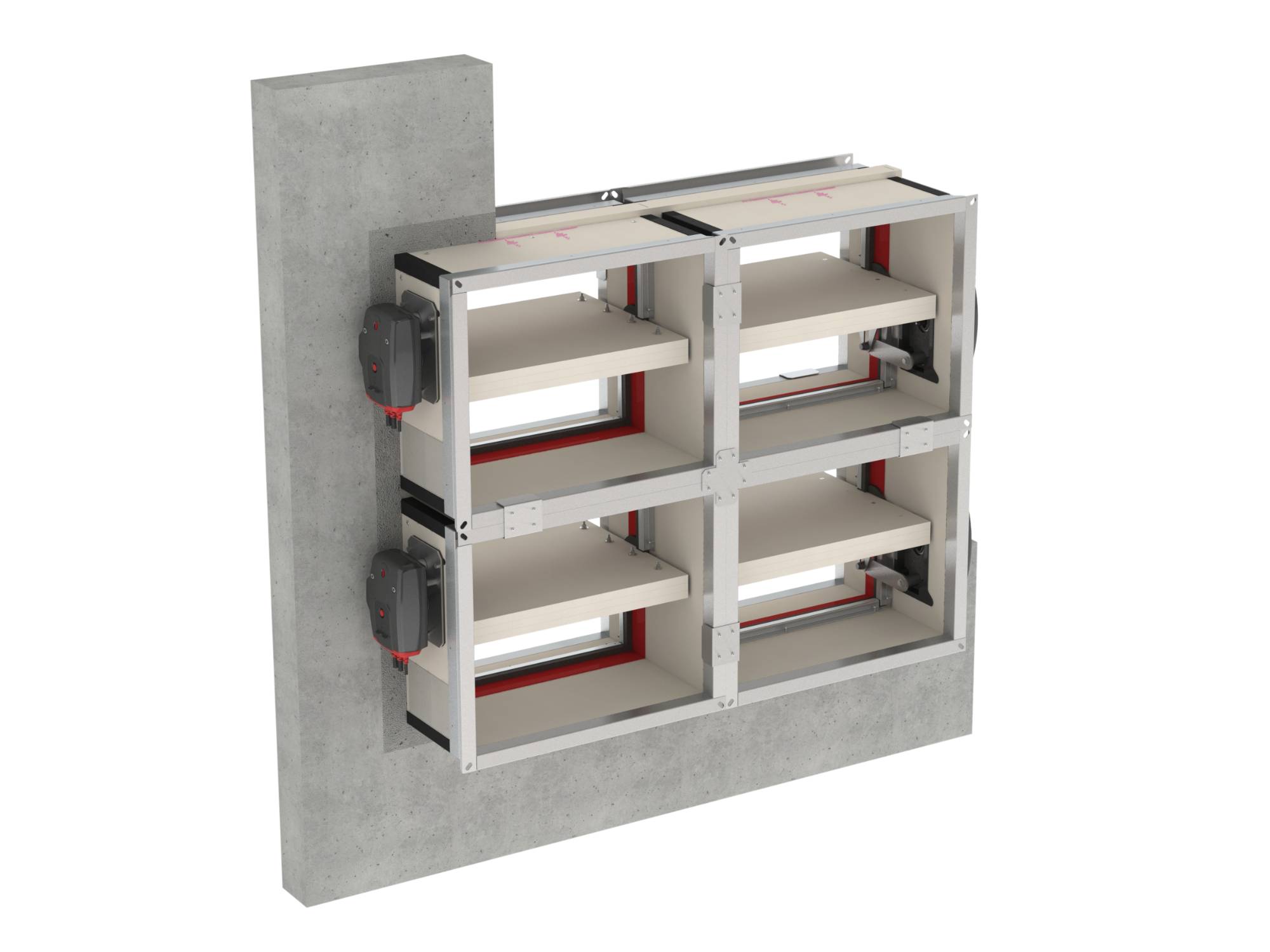 CU2/B - Large Rectangular EIS Fire Damper - Maximum Four Individual Fire Dampers | Rf ...