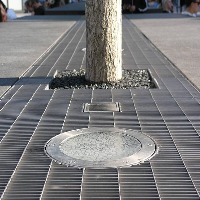 Stainless Steel Floor Gratings - Open floor stainless steel grating ...