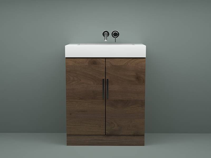 Floor Standing Solid Surface Vanity with Bespoke Cabinet - Vanity Unit | The Washroom Vanity ...