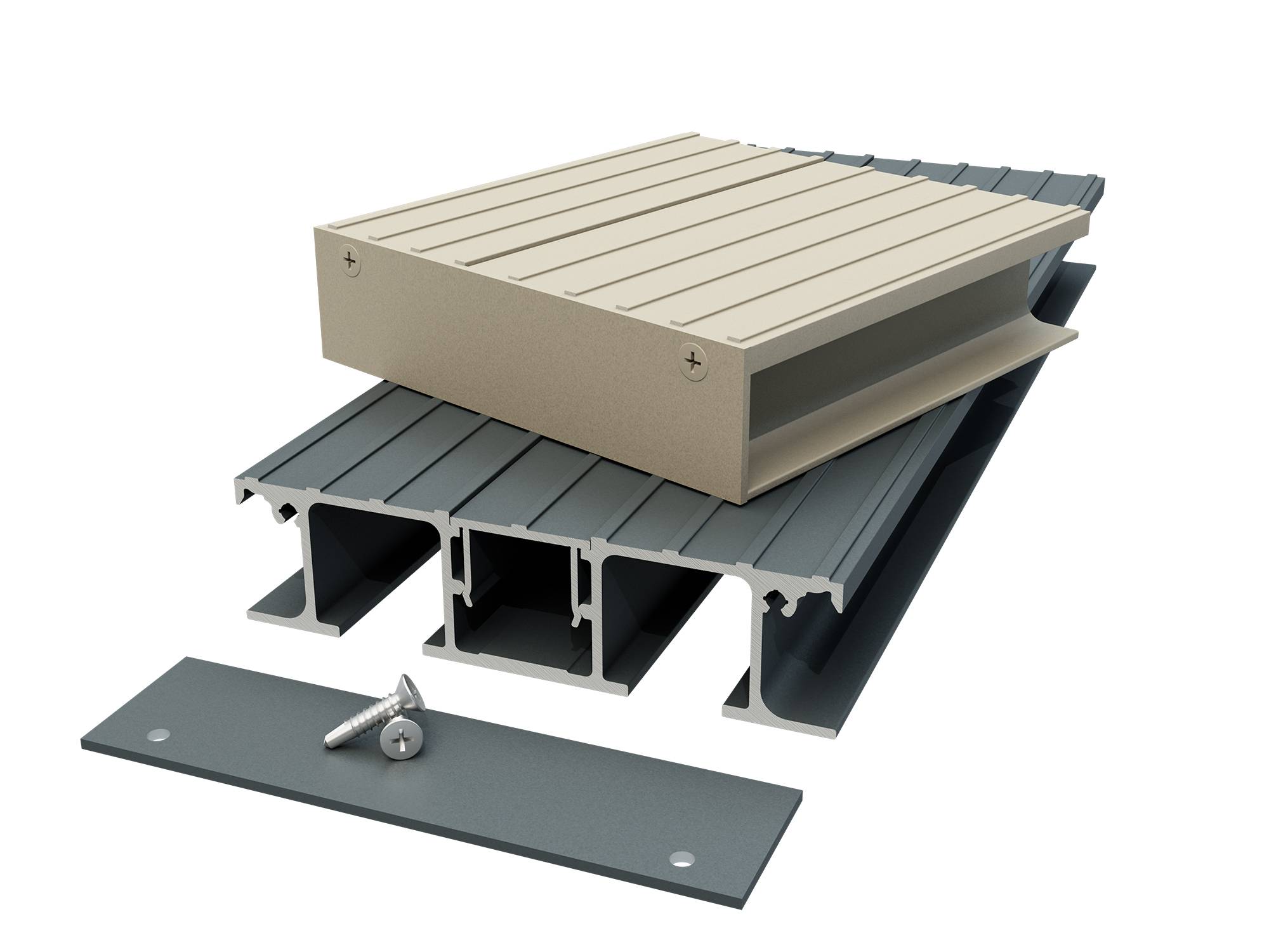 AliDeck Senior Ridged Balcony Board V2 - Aluminium decking | AliDeck ...