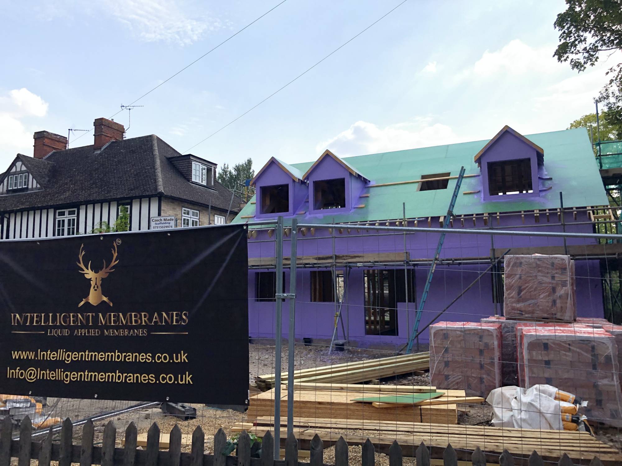 Timber frame facade membrane | Intelligent Membranes | NBS Source