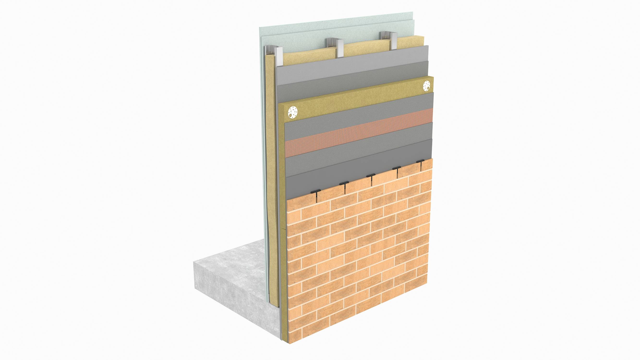 CMS50 WallClad Insulated Cladding Systems - Brick Slip or Render ...