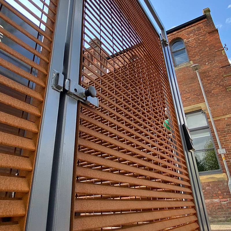 Italia-Corten - Weathering Steel Louvre Cladding Barrier | Lang+Fulton ...