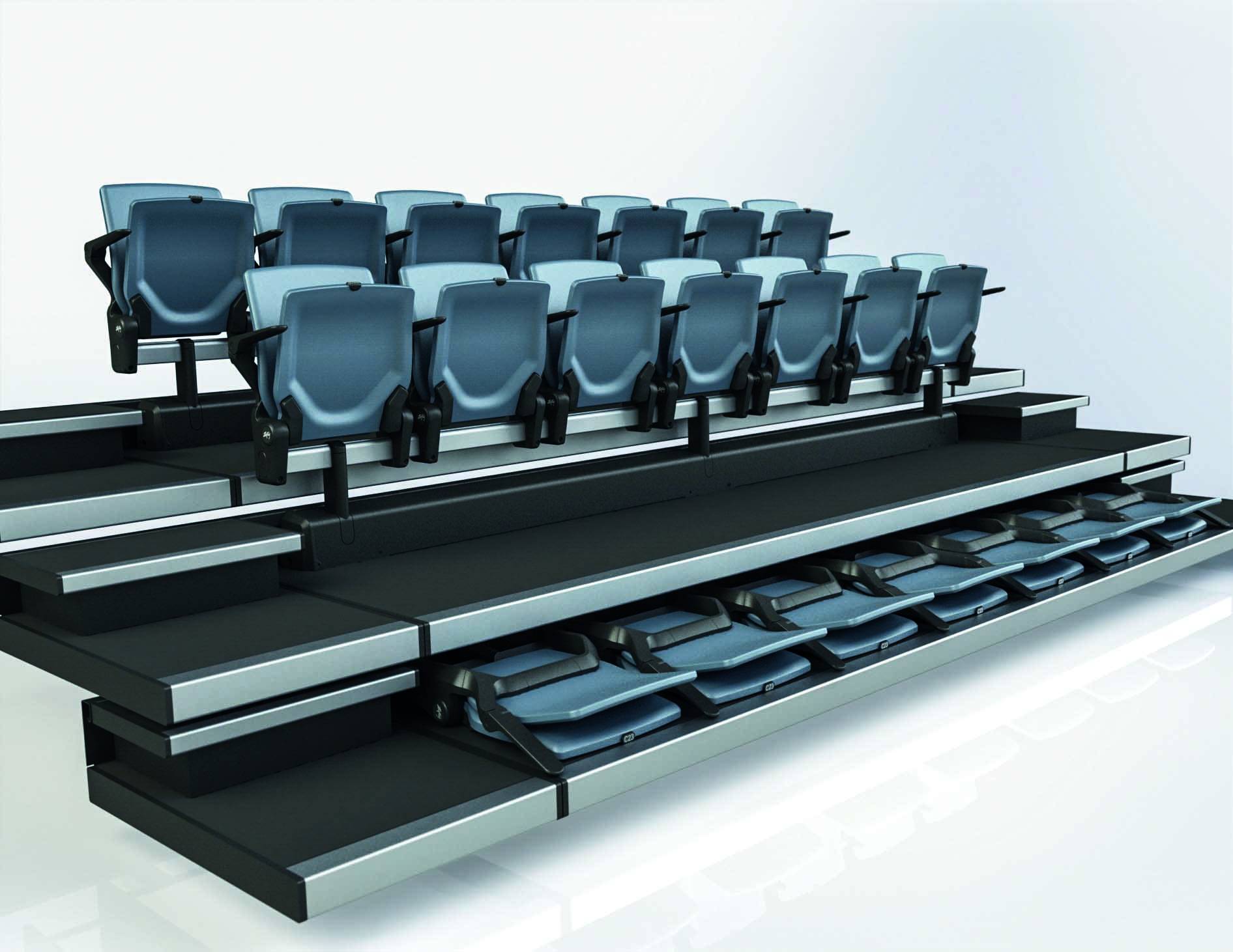 Venu Seating Retractable | SIS Global Seating | NBS BIM Library