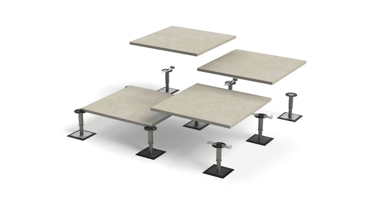 Fixed Head Pedestal Paving System - TerraSmart® IGNO | RYNO | NBS BIM ...