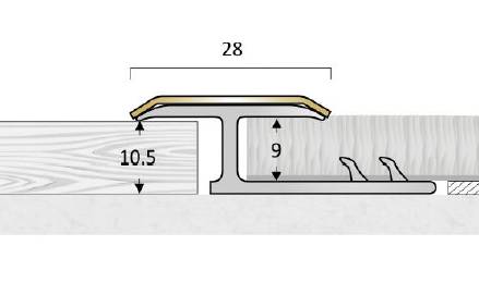 FAB - Stainless Steel and Brass - Floor Threshold Strips | CAT (Carpet ...