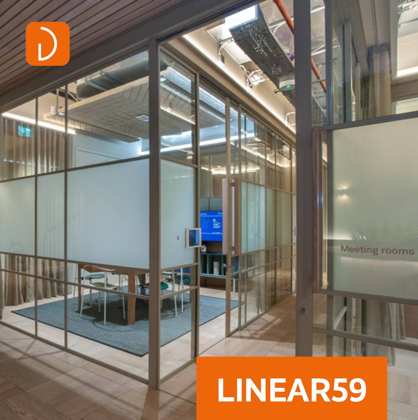 Linear 59 Single Glazed Partition System | Radii | NBS Source