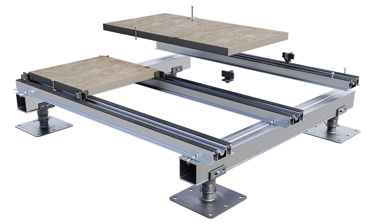 Rail Paving System with Visual Wind Uplift Restraint - TerraSmart® IGNO ...
