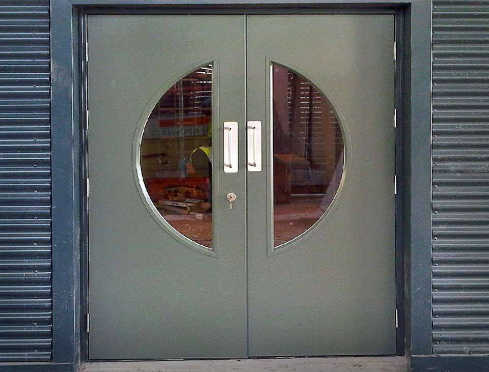 Steel Doors AD10 Armourdoor Fire Exit - Double | HAG Ltd. - The Door Specialists | NBS BIM Library