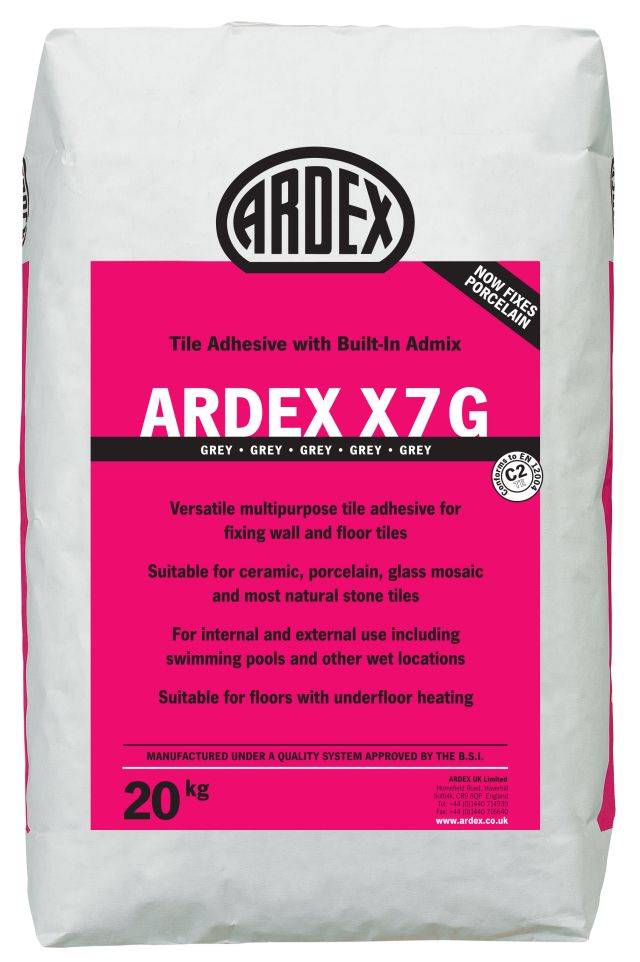 ARDEX X 7 Standard Setting Flexible Tile Adhesive | Ardex UK Ltd – High ...