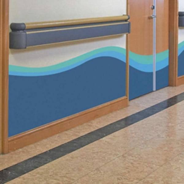 PVC-u Anti-bacterial Textured Impact Protection Sheet inc Hygienilac ...