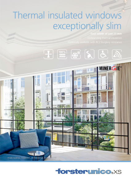 Forster Unico XS - Thermal insulated fixed windows | Forster Profile ...