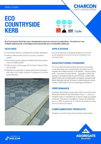 Eco Countryside Kerb | Charcon Hard Landscaping - Part of Aggregate ...