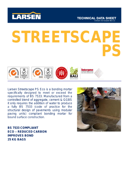 TDS - PS Eco BS 7533 Bonding Mortar | NBS Source