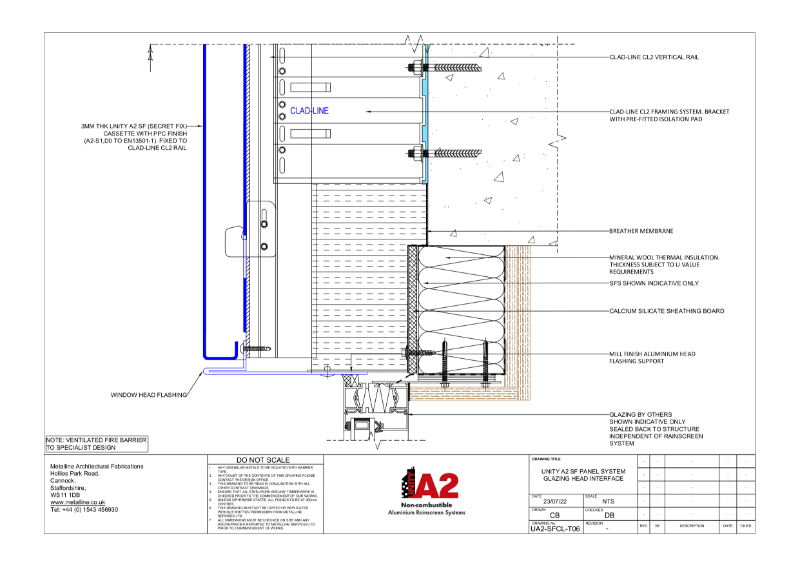 Unity A2 SF-06 Technical Drawing | NBS Source
