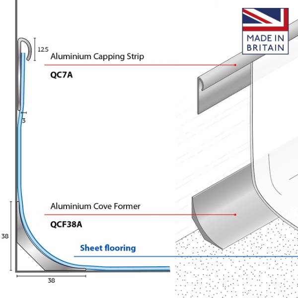 Aluminium Capping Strip - QC7A | Quantum Flooring Solutions, a trading ...