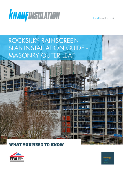 Rocksilk® RainScreen Slab Installation Guide - Masonry Outer Leaf | NBS ...