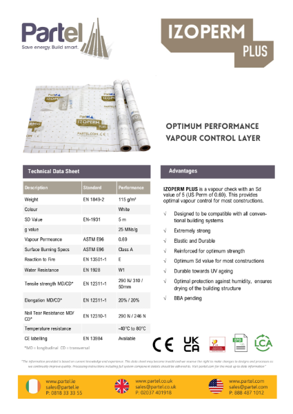 IZOPERM PLUS Technical Data Sheet | NBS Source