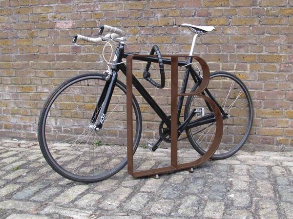Letterform Stainless Steel Cycle Stand | Furnitubes International Ltd ...