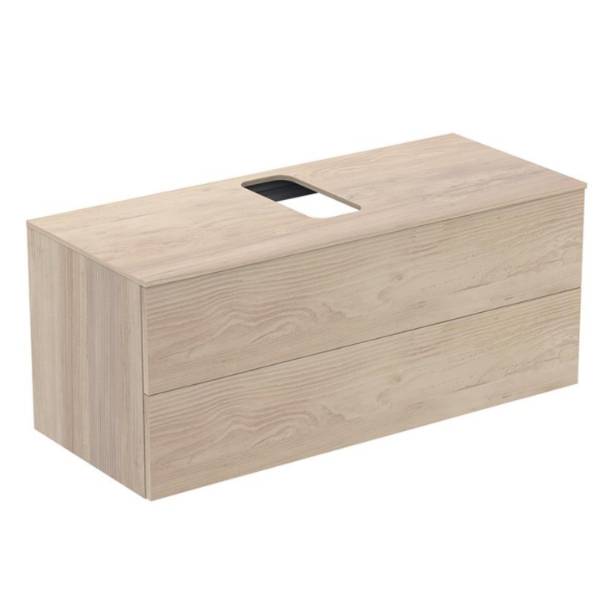 Conca 120 cm Wall Hung Short Projection Washbasin Unit, No Worktop ...