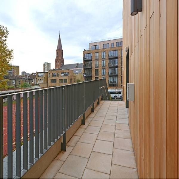 Metal vertical bar pedestrian guard rail systems | NBS Source