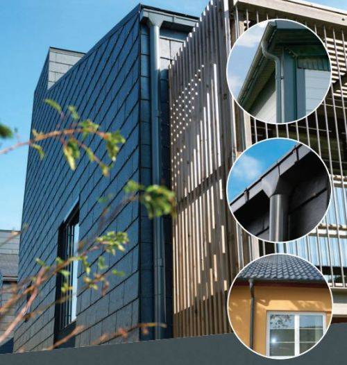 Hot-dip pre-coated carbon steel eaves gutters | NBS Source