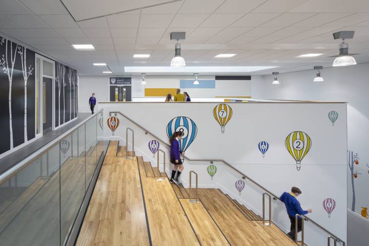 Complete ceiling system at Balloch Primary School in Scotland | NBS Source