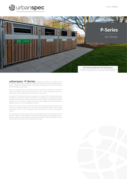 P-Series Bin Stores Data Sheets | NBS Source