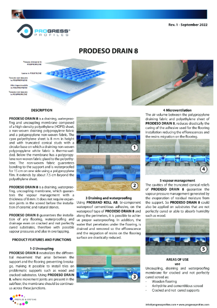 Prodeso Drain 8 EN | NBS Source