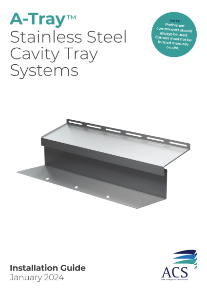 A-Tray Installation Guide | ACS Stainless Steel Fixings Ltd | NBS Source