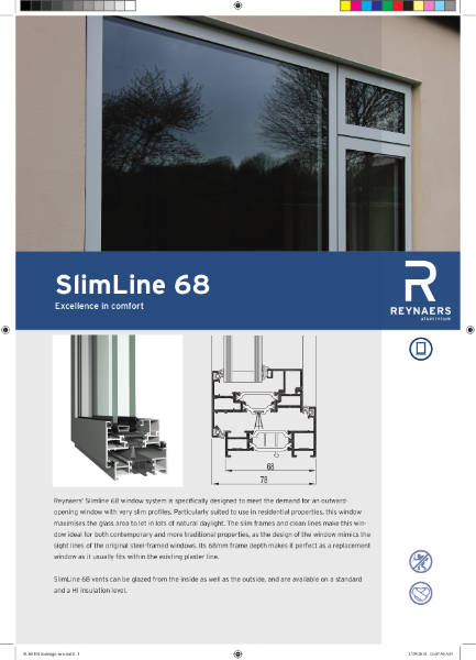 Aluminium Window System - SL 68 Slim Line | Reynaers Aluminium | NBS Source