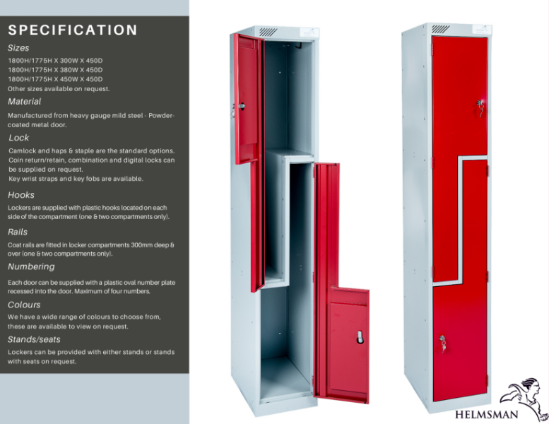 Z Metal Lockers | Helmsman | NBS Source