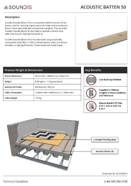 Soundis Acoustic Batten 50 | NBS Source