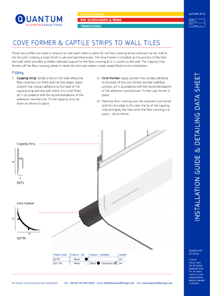 Installation Guide & Detailing Data Sheet for Captiles and Cove Former ...