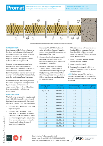 Self Supporting Ceiling