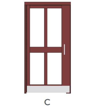 ClassicAL Communal Single Leaf Aluminium Security Door with Side Panels ...