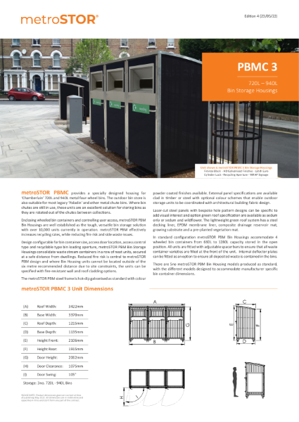 PBMC 3 Data Sheets | urbanspec | NBS Source