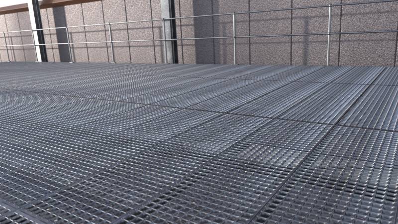 Heathrow Park maintenance walkway - plank gratings | Elefant Gratings T ...