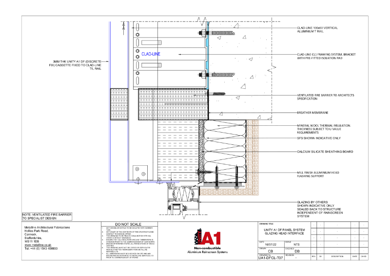 Unity A1 DF-07 Technical Drawing | NBS Source