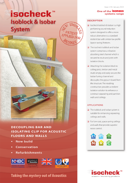Isocheck Isoblock and Isobar System - Acoustic decoupling system ...
