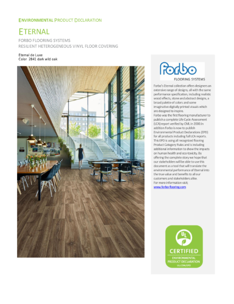 Eternal Environmental Product Declaration | Forbo Flooring Systems ...