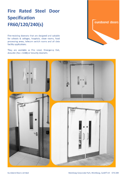 Fire Door Data Sheet | NBS Source